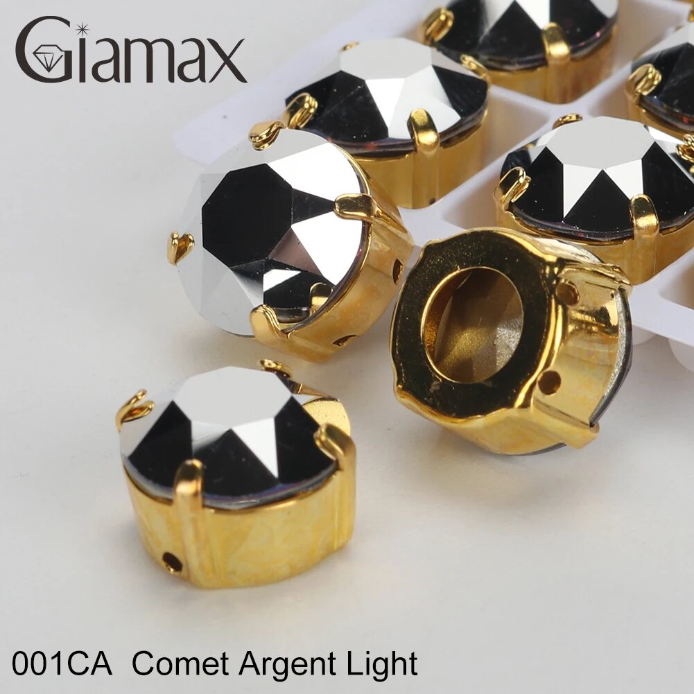 Кристаллы Giamax 8mm, цвет G001CA Comet Argent Light