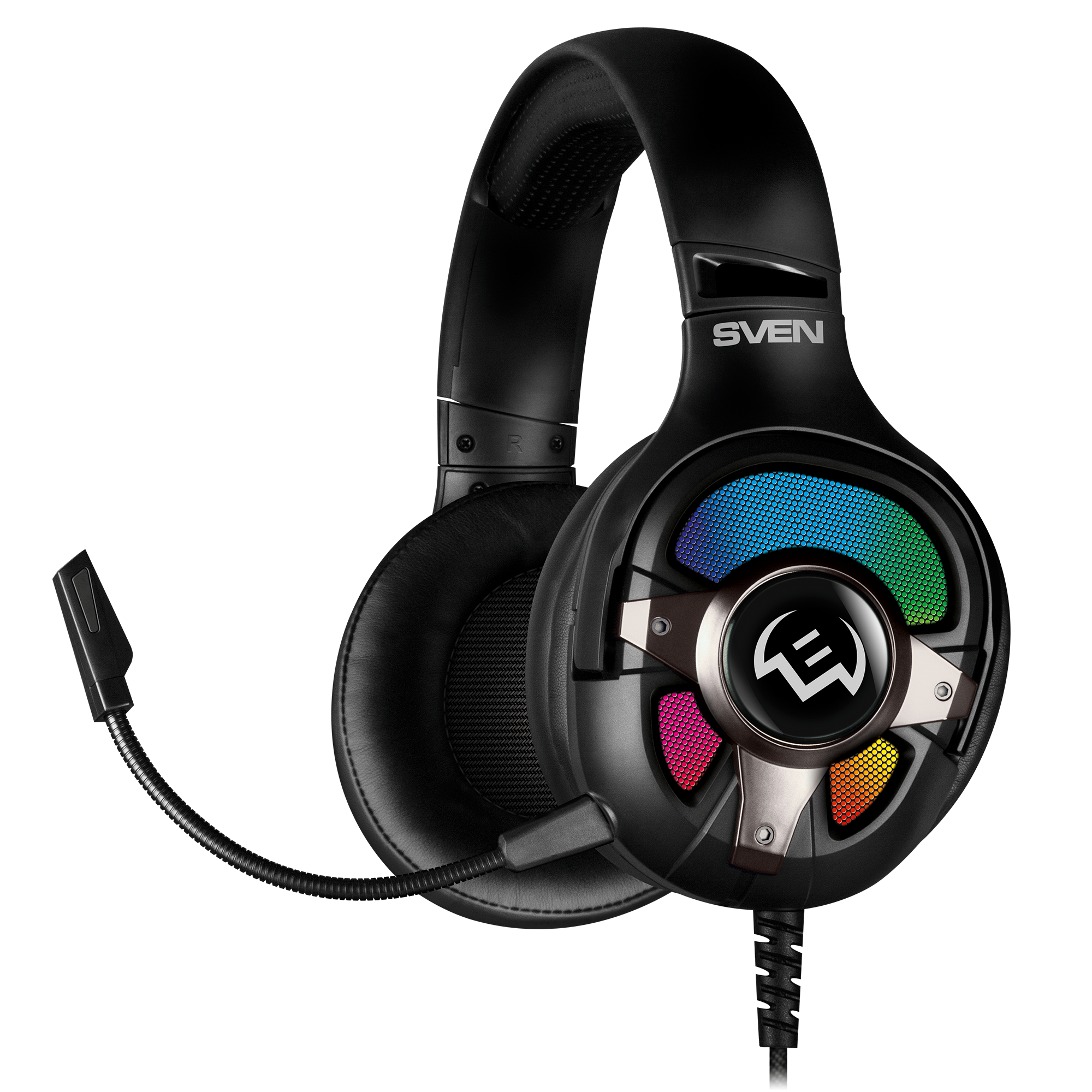 Наушники SVEN AP-U1100MV, проводные, мониторные, с подсветкой