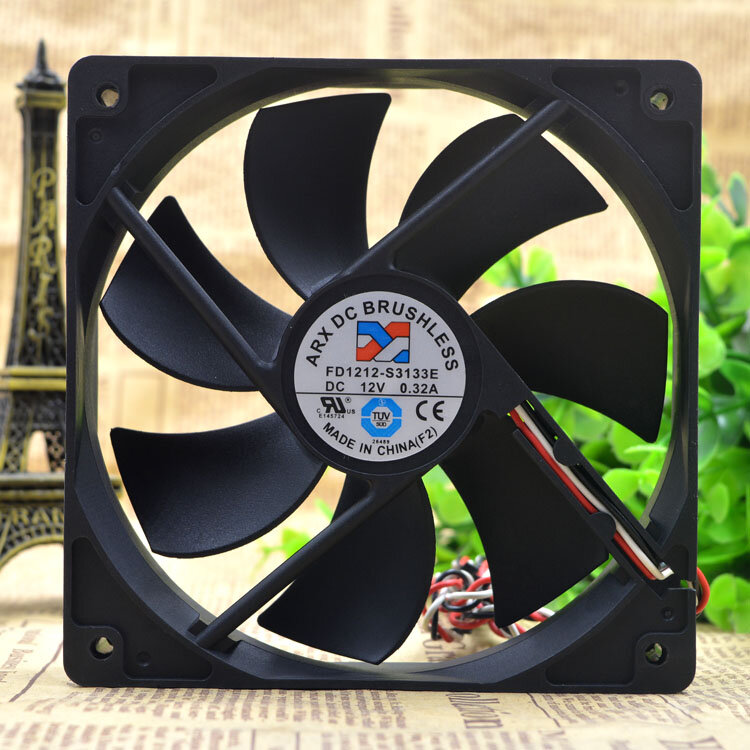 ARX DC BRUSHLESS FD1212-S3133E DC 12V 0.32A Вентилятор охлаждения