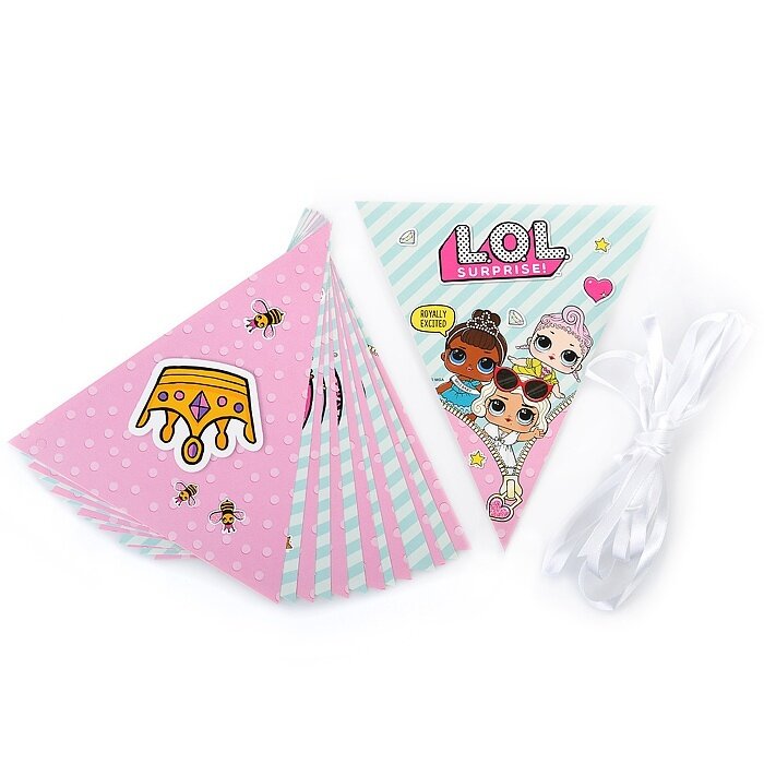 Гирлянда поздравительная ND Play Персонажи, LOL, флажки (280530)