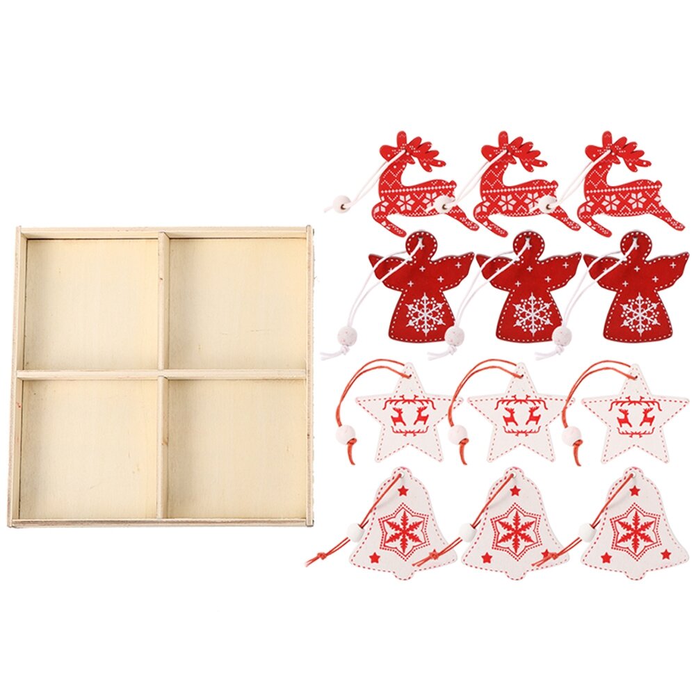 Деревянные рождественские украшения рождественские деревья подвесные подвесные подарки для дома рождественские ремесла декор