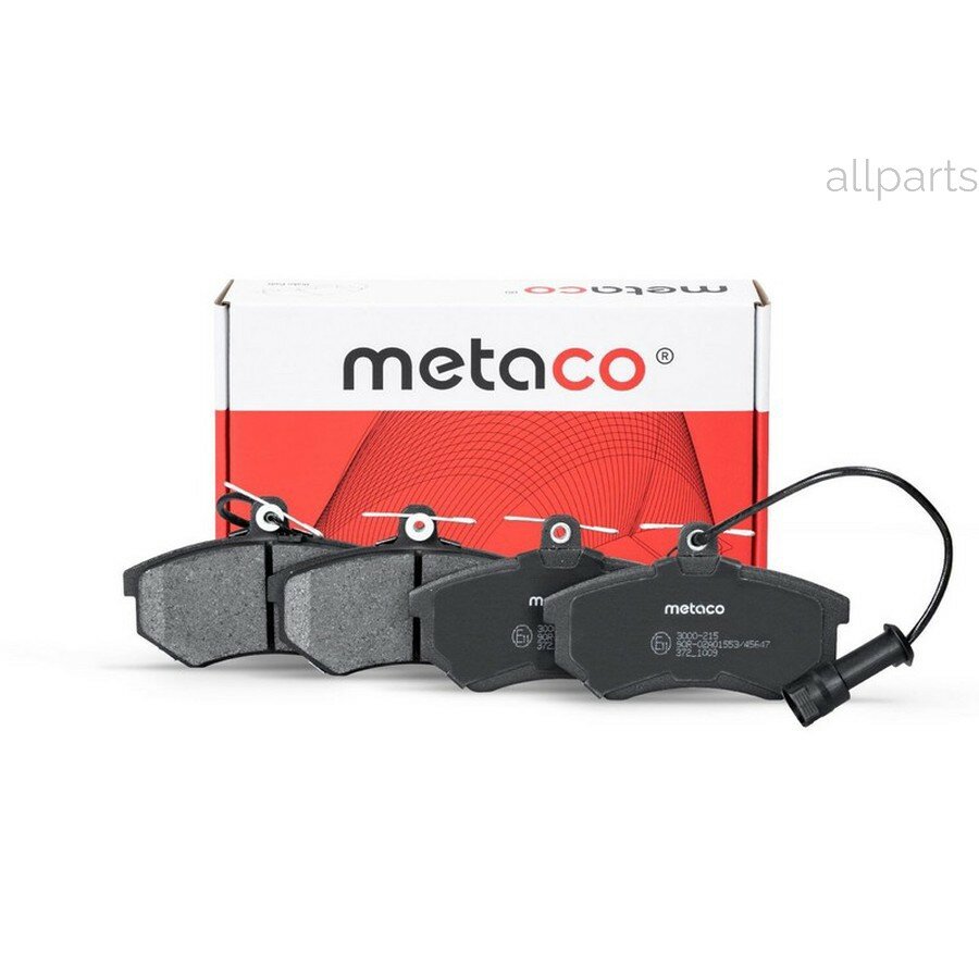 METACO 3000-215 Колодки тормозные передние к-кт