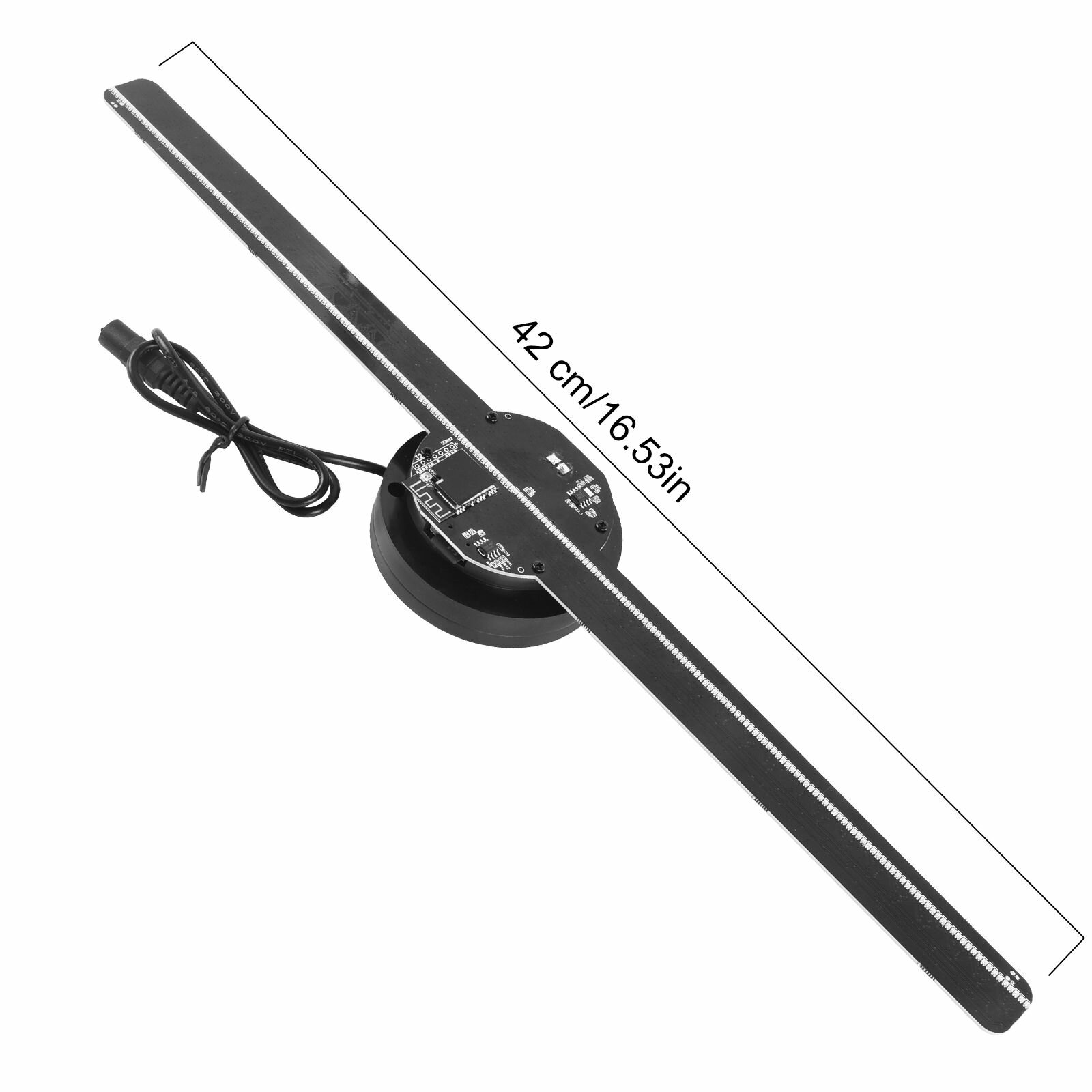 3D HD Голограмма Вентилятор 224 светодиодные лампы Бусины Проектор Wifi 42 см LED