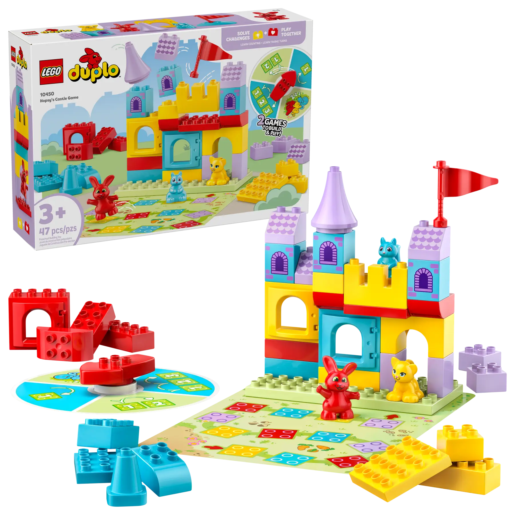 Конструктор LEGO DUPLO Игра "Замок Хоппи" 10450, 47 дет , от 3 лет