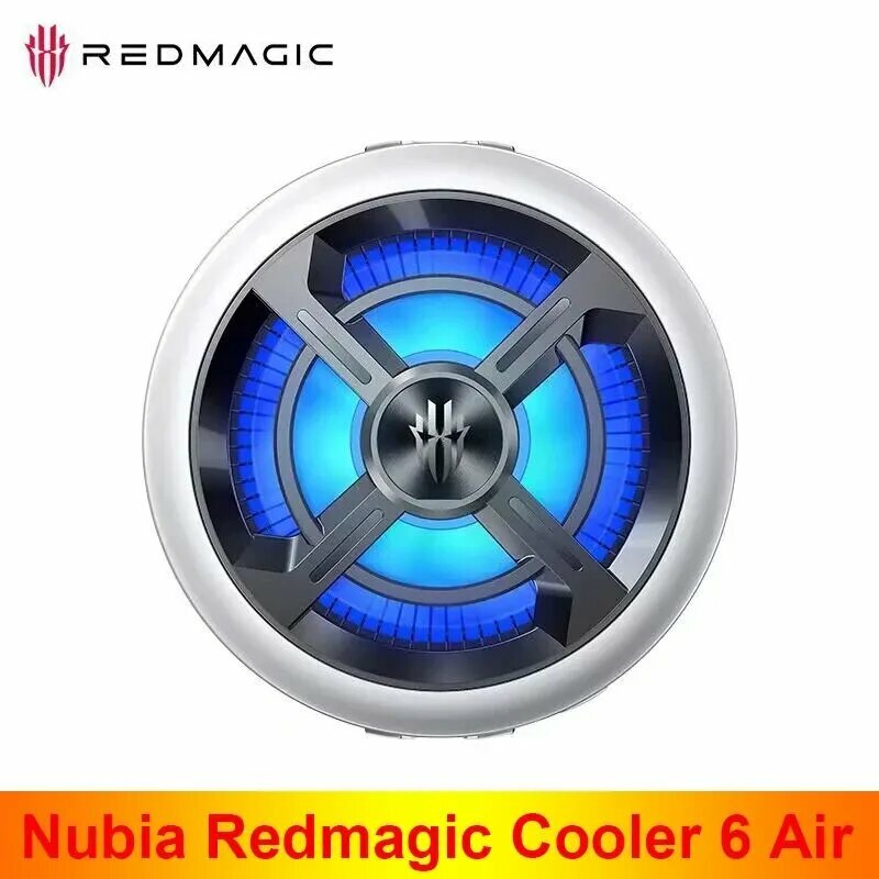 2025 New Nubia Redmagic Cooler 6 Air Магнитное охлаждение полупроводникового тепловыделения RGB LED 15W для игрового телефона планшета