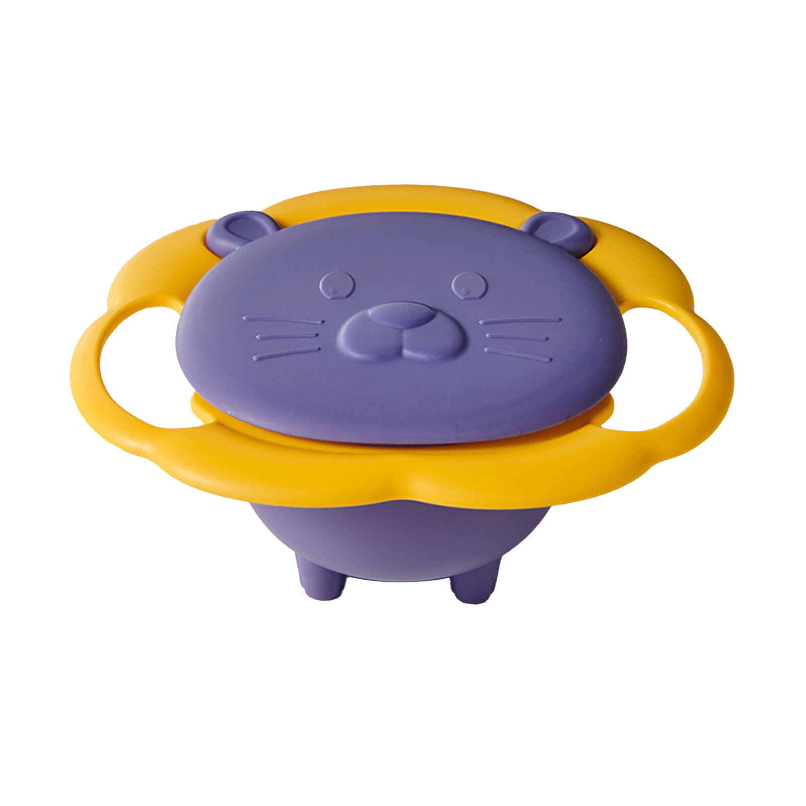 Без разливов детская чаша против перевозки не скальд -падение доказательство 360 градусов Гироскопическая чаша фиолетовая