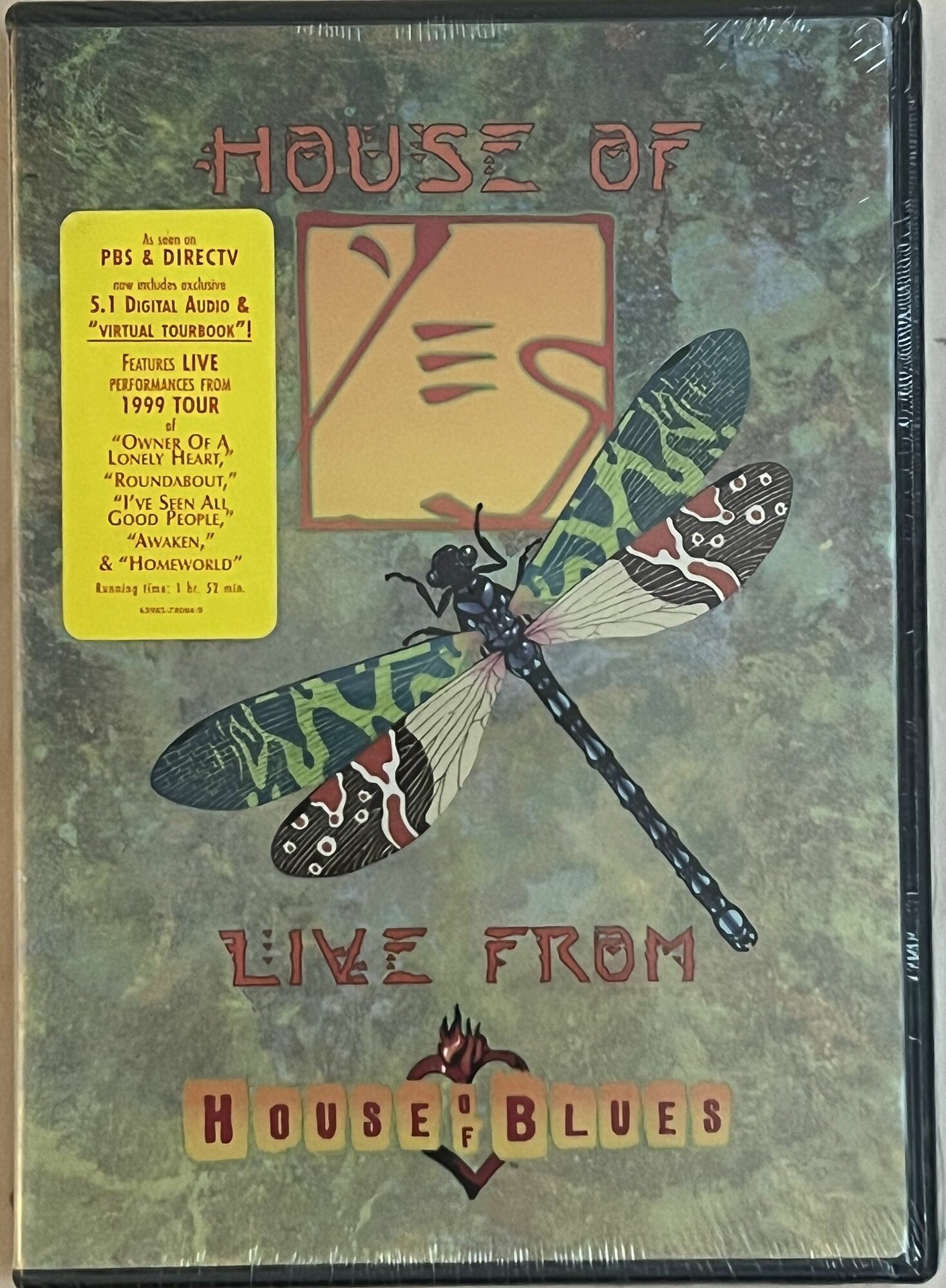 Yes. House Of Yes (Live From House Of Blues) (US, Beyond, 63985-78084-9, 2000, диск) DVD
