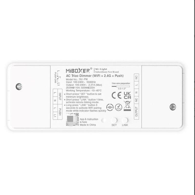 Беспроводной контроллер тока Miboxer TRI - PW 2.4G + WIFI 500 Вт