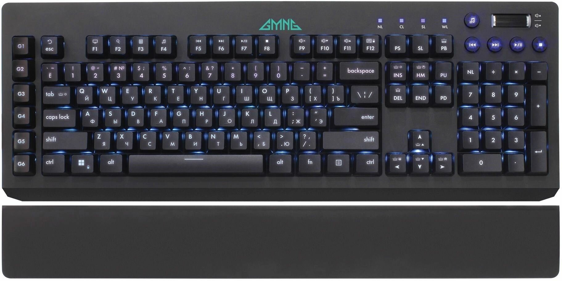 Клавиатура проводная GMNG GG-KB770XP механическая черный USB Multimedia for gamer LED (подставка для запястий) (1901099)
