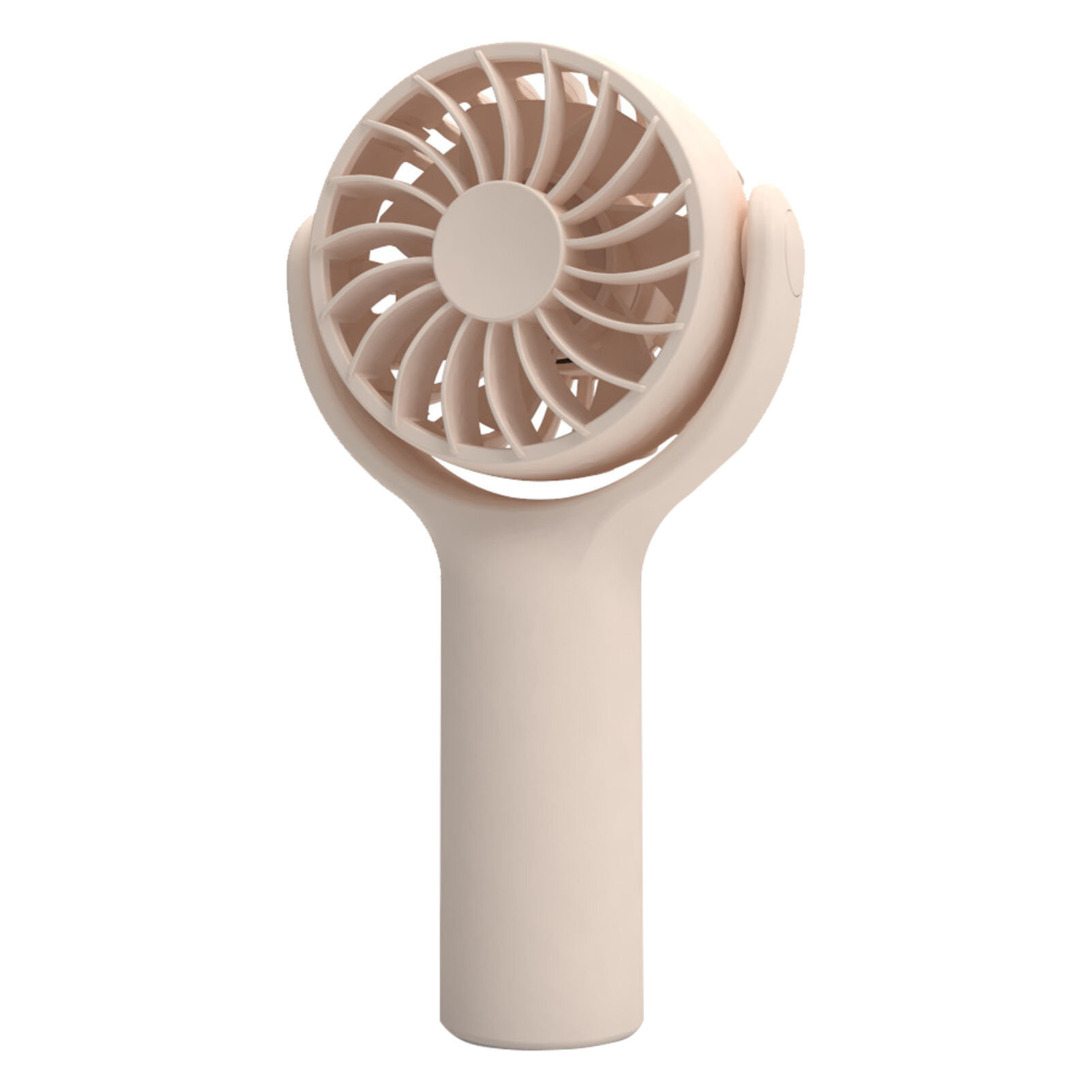 Mini Handheld Fan Multifunction Quiet 3 Speeds Adjustable Strong Wind Portable Small Desk Fan for Home Travel Outdoor Pink