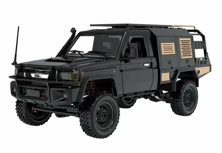 Радиоуправляемая модель Remo Hobby MN82S Toyota Land Cruiser, черный, 37см