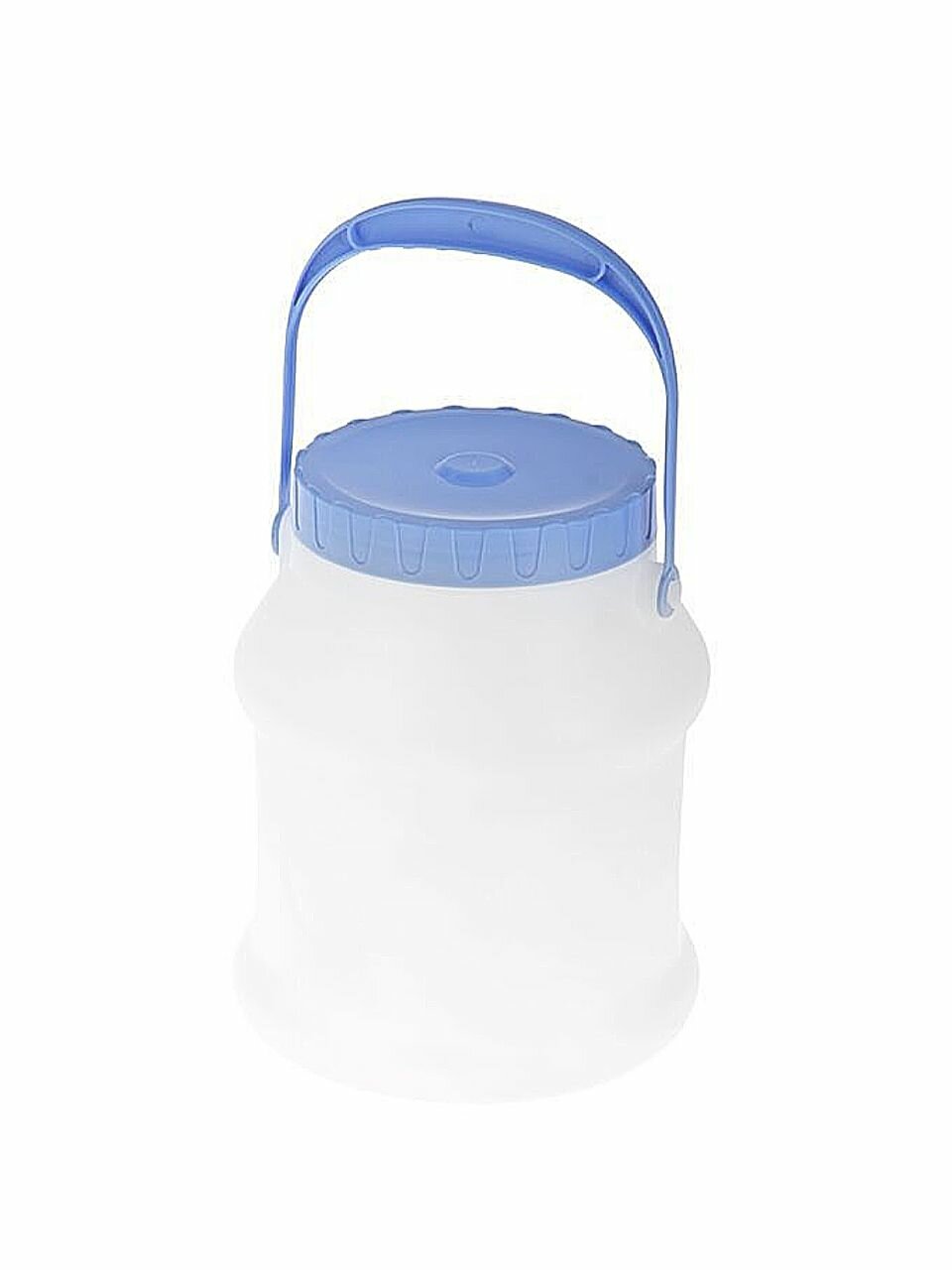 Бидон пищевой пластиковый белый, 3 л