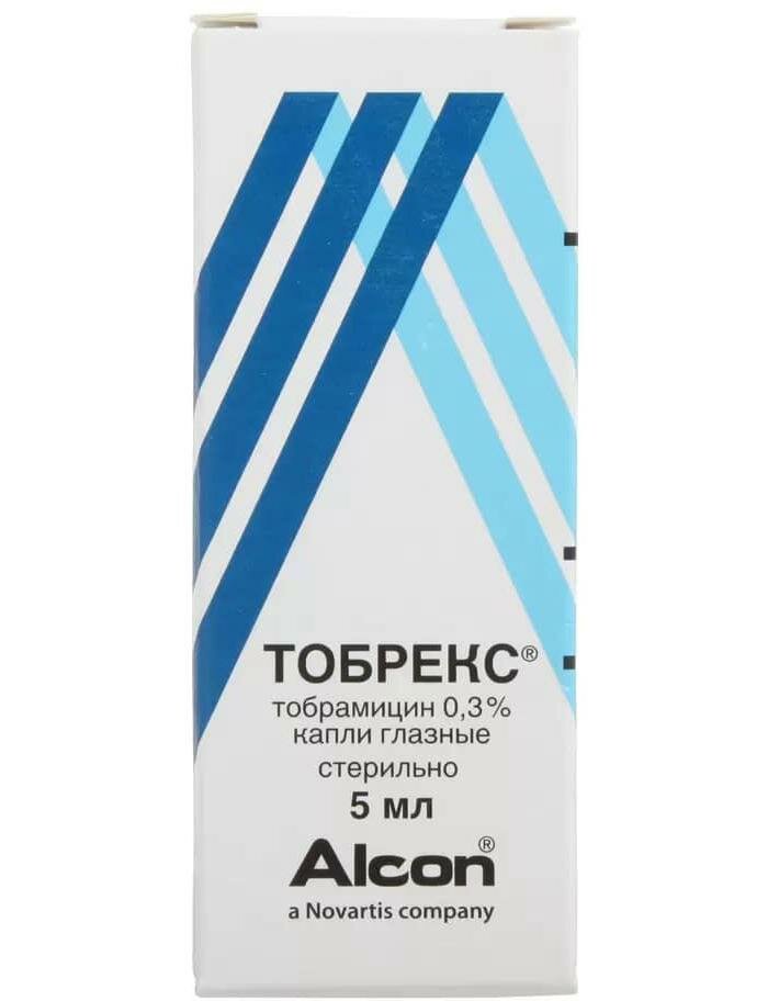 Тобрекс, капли глазные 0.3%, 5 мл