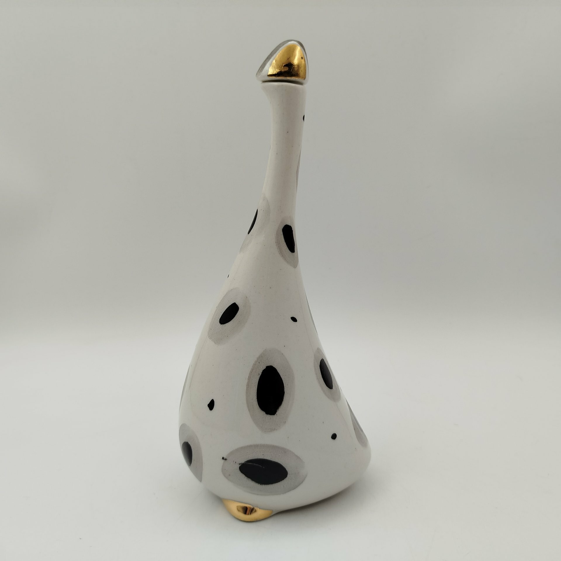 [редкая роспись] Штоф "Гусь", фарфор, роспись, золочение, СССР, 1960-1980 гг.