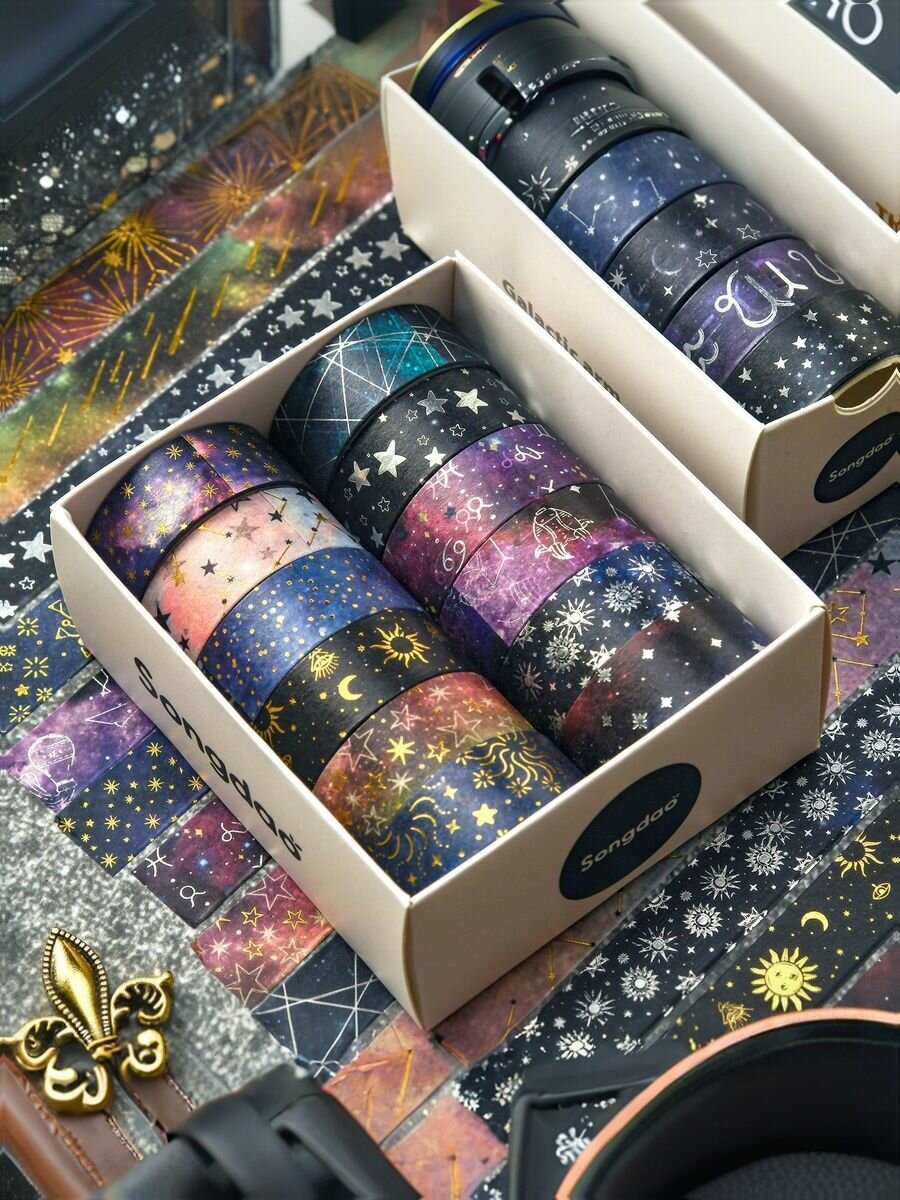 Декоративный скотч Звездное небо гороскоп