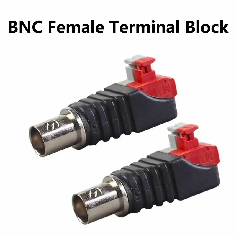 5шт BNC гнездовой разъем аналоговая камера видеонаблюдения 75-5 видеокабель Q9 пресс-тип без сварки медный сердечник интерфейсный адаптер