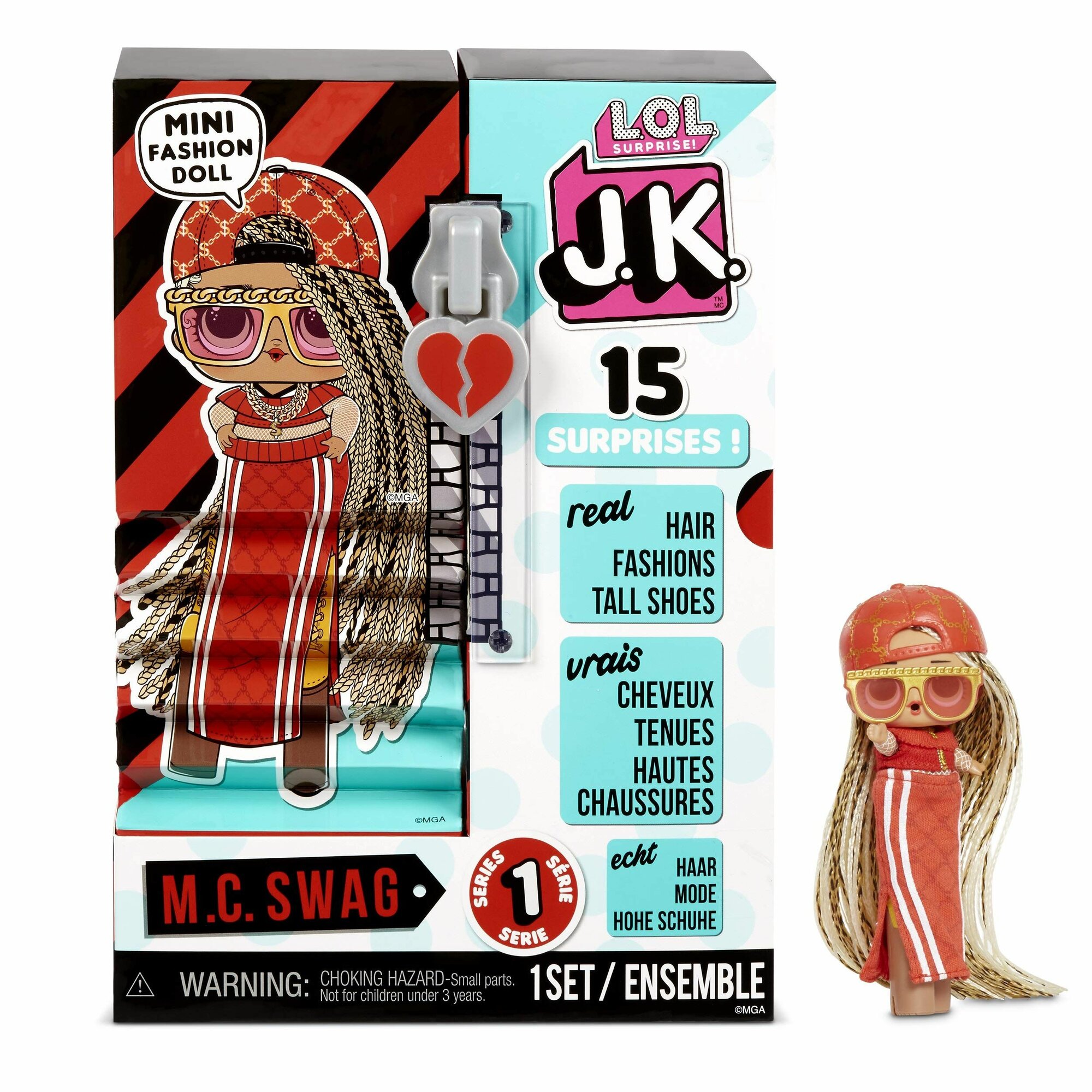 MGA LOL Surprise JK Mini Fashion Doll Mc Swag / Детские Модные Игрушки-куклы С 15 Сюрпризами, кукла лол оригинал