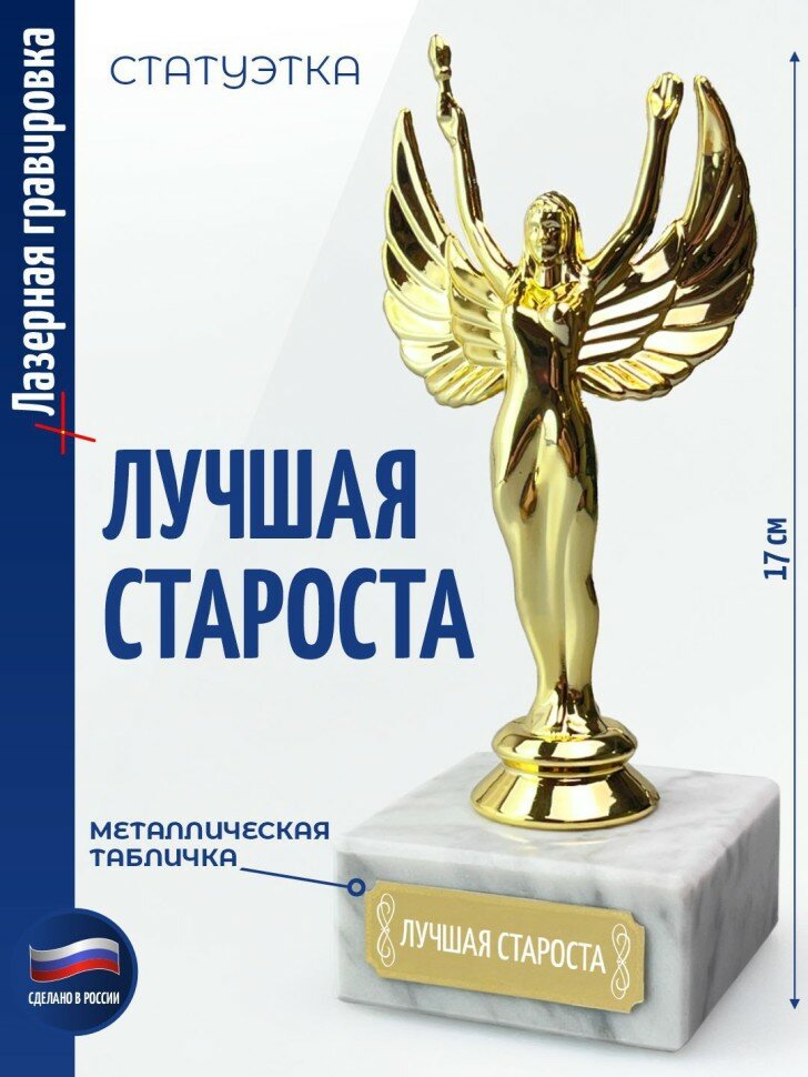 Статуэтка награда Женск. "Лучшая староста" (17 см)