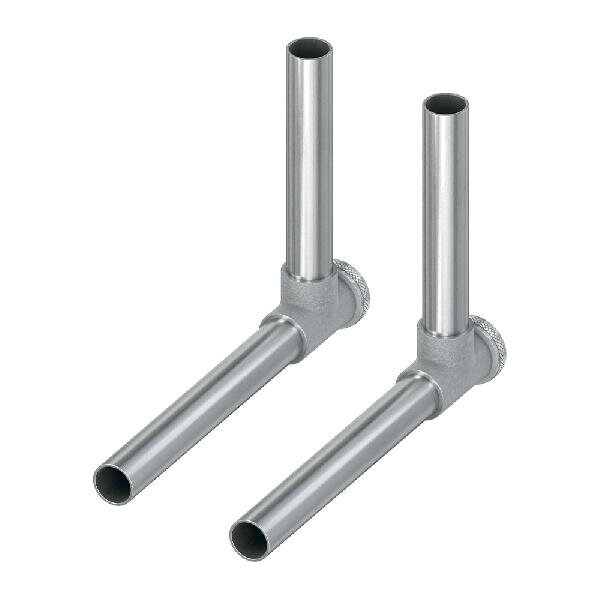 Угловые патрубки с вентилями д/плинтусной разводки TECE 15мм Cu (730010)