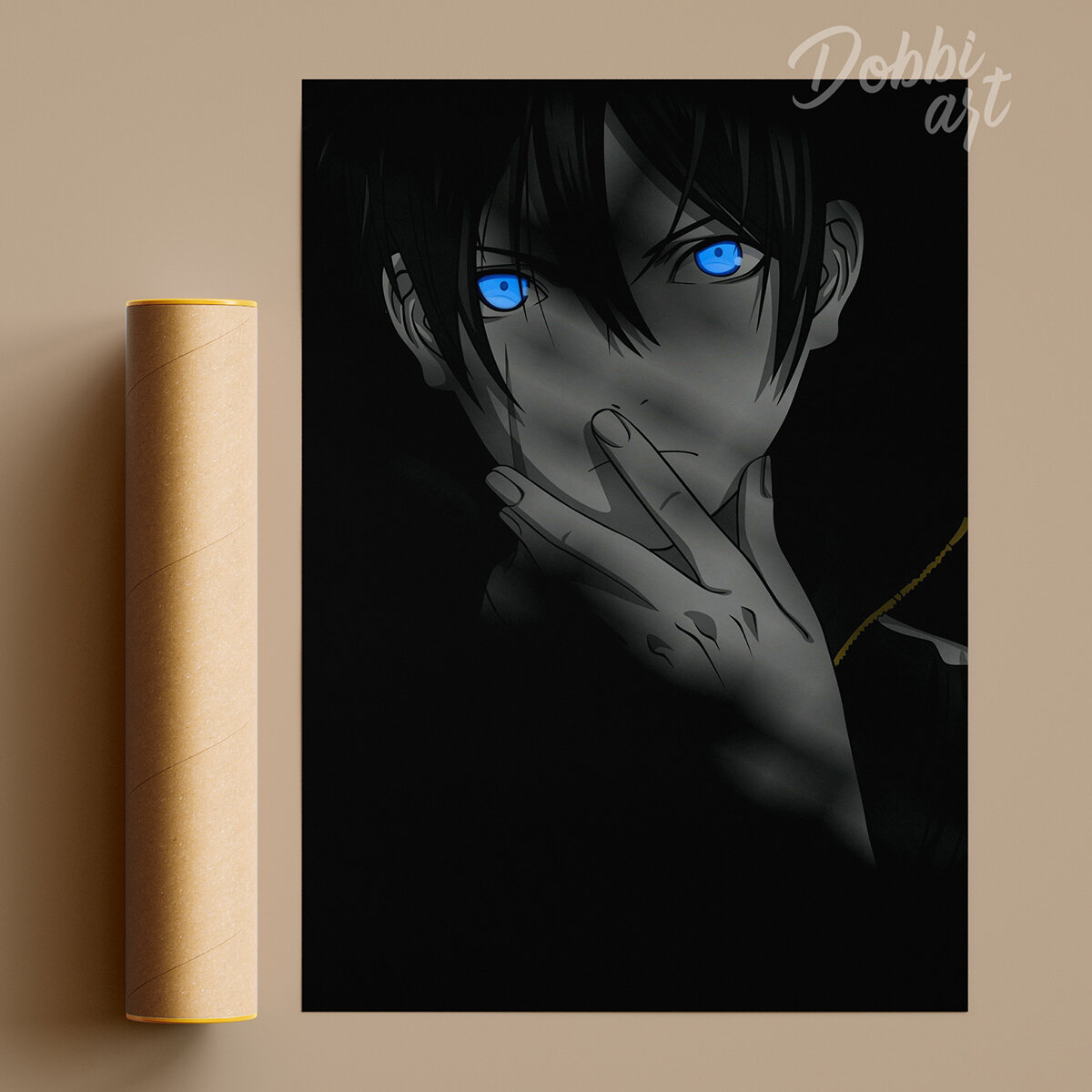 Постер Бездомный бог 30х40 см без рамы/ Аниме Манга Noragami Ято/ Постер для дома, интерьера, декор на стену/ Плакат интерьерный Аниме, подарок парню, девушке