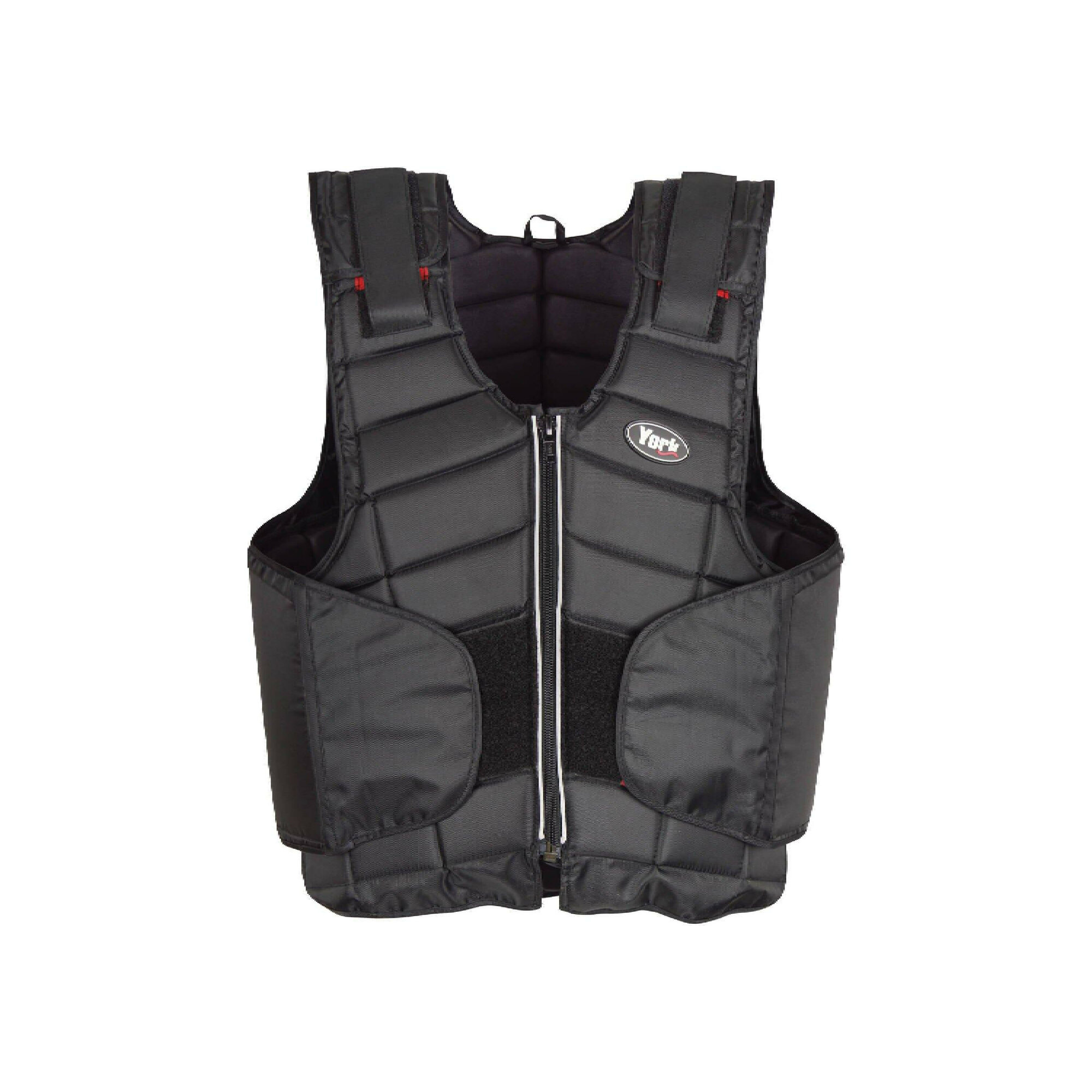 Decathlon Защитный жилет для верховой езды York Equi-Plus, размер S, черный
