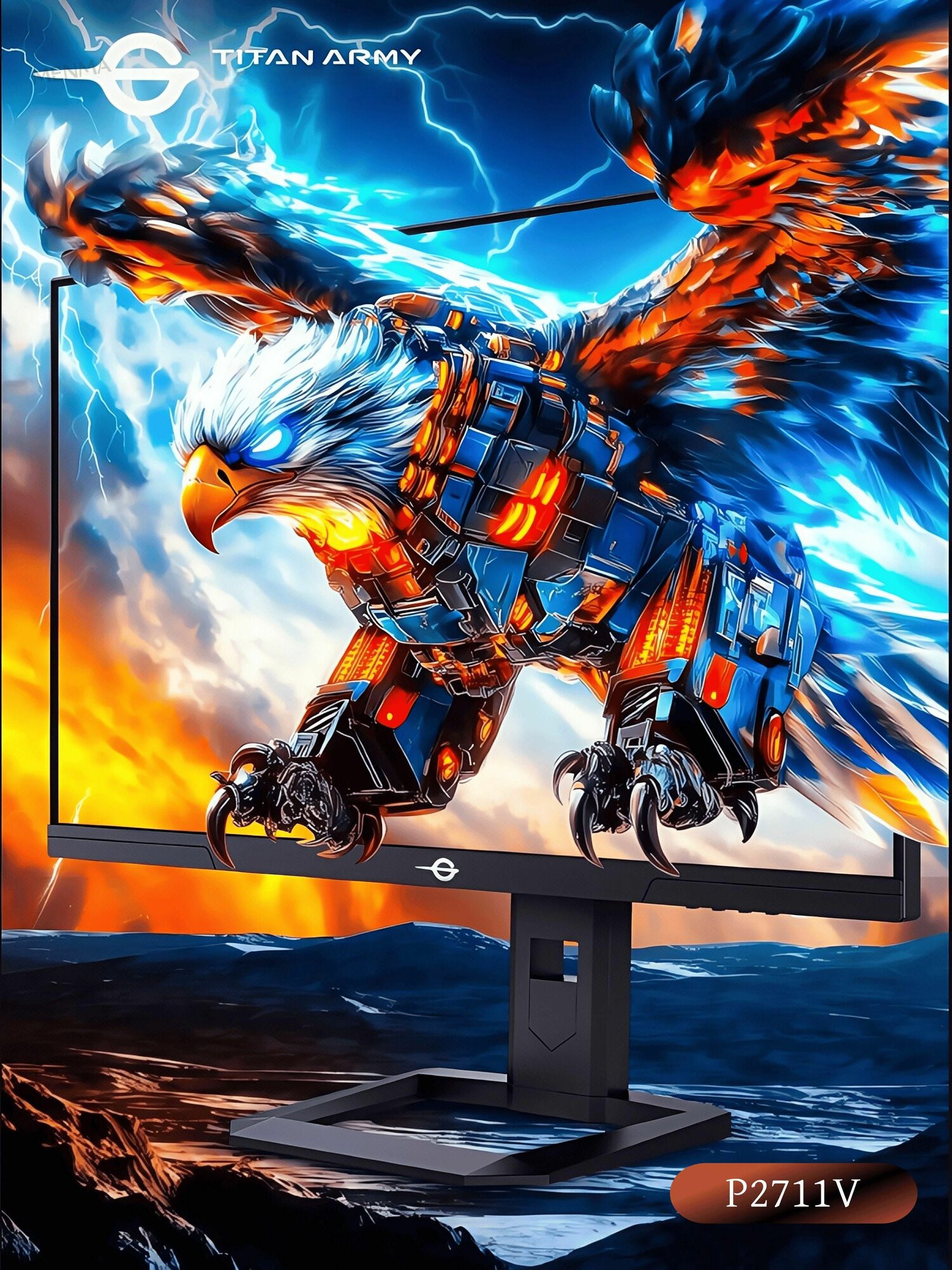 Titan Army 27" Монитор P2711V, черный