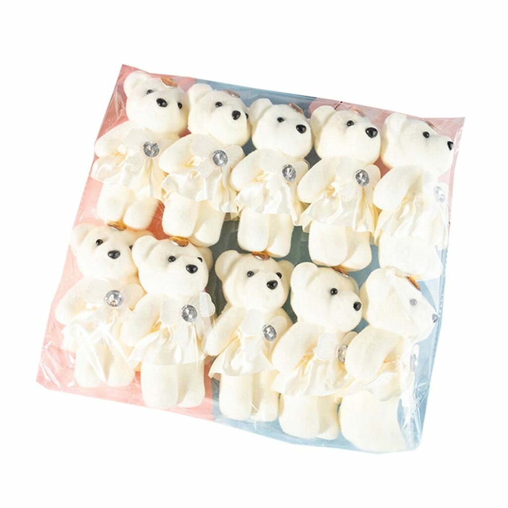 10 шт. пара моделей медведей, букет цветов, мультяшная кукла, свадебные украшения, аксессуары, подарки на день рождения