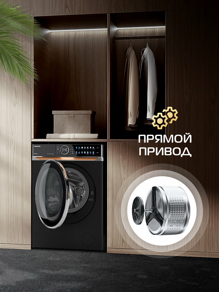 Стиральная машина Hiberg i-DDQ10 - 10714 B