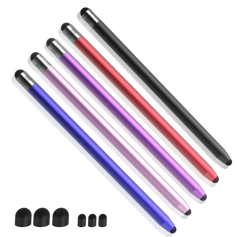 JPLAYER Tablet Capacitive Pen Mobile Touch Pen Clip Editing Drawing Pen Handwriting Pen Universal iPad Huawei Xiaomi Tablet Computer Android Microsoft Surface Touch Pen Silver