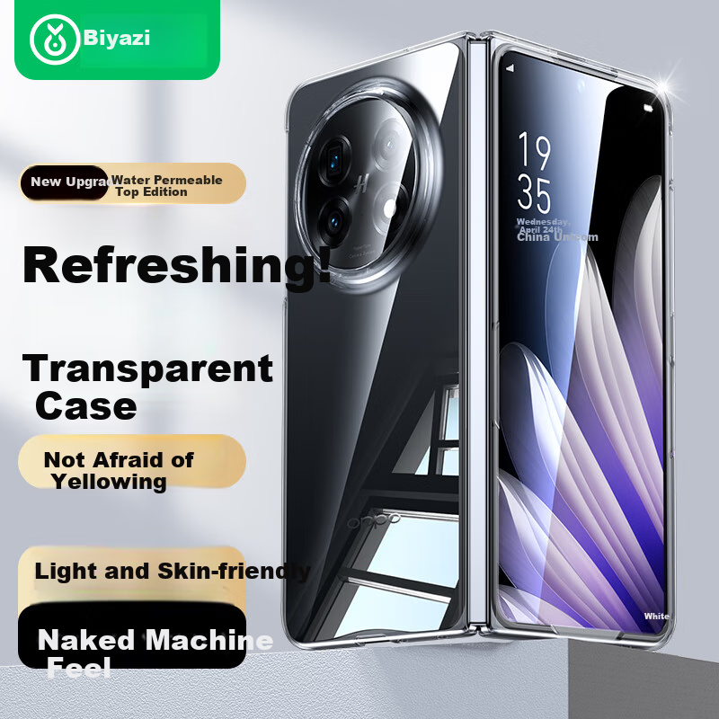 BIAZE чехол для OPPO Find N5 складной экран ультратонкий прозрачный противоударный жесткий чехол Версия：Гарантия