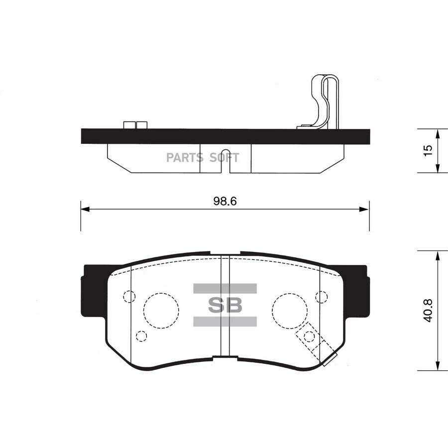 SANGSIN BRAKE Колодки тормозные дисковые