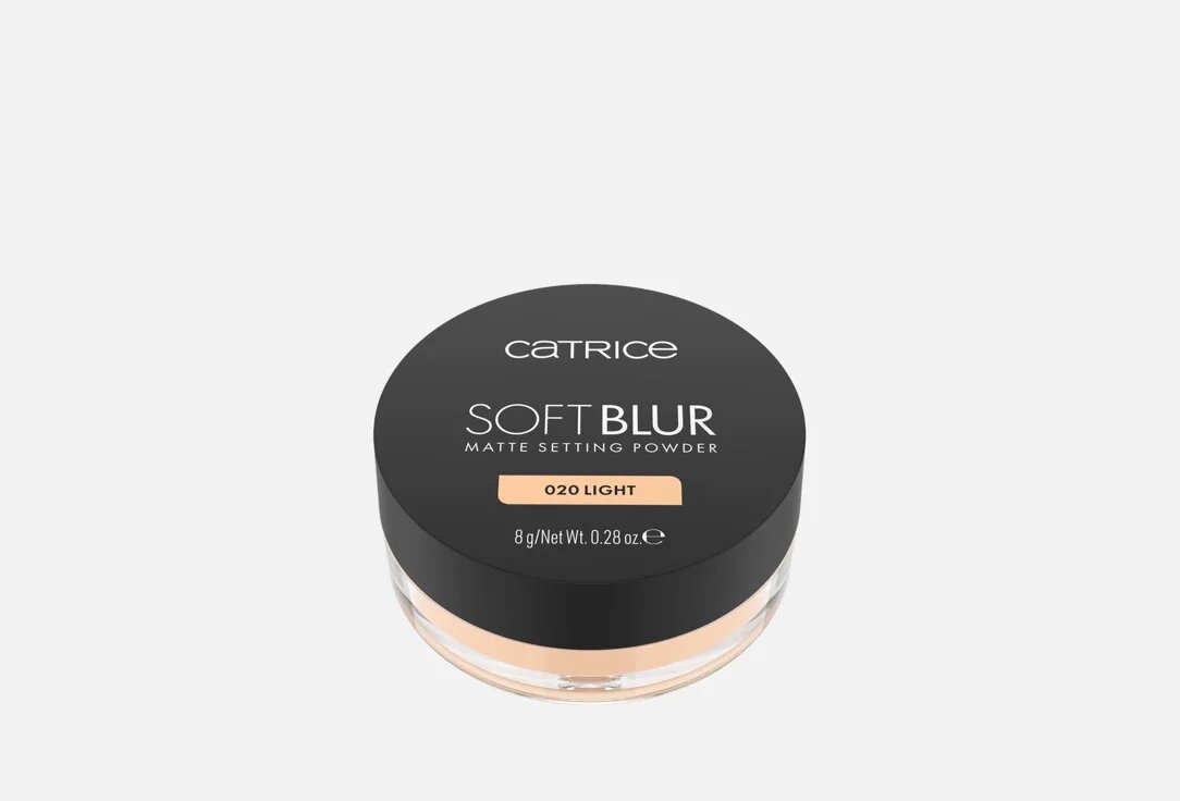 Рассыпчатая пудра для лица Catrice Soft Blur Matte Setting, оттенок 020, Light, 8 г