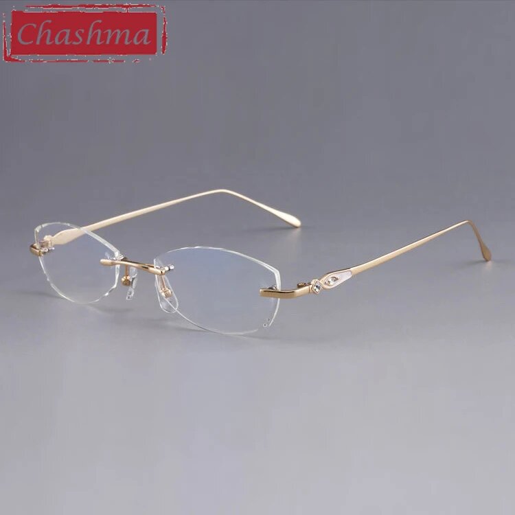 Женские очки Chashma без оправы из титана