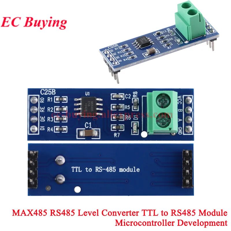 Модуль преобразователя уровня RS485 RS232 EC Buying 5pcs, TTL to MAX485 Module