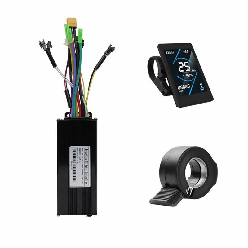 24V 36V 48V 30A Бесщеточный Контроллер T5S С LCD-Дисплеем И 130X Газовым Ручкой Для Ремонта Электросамоката Электровелосипеда.