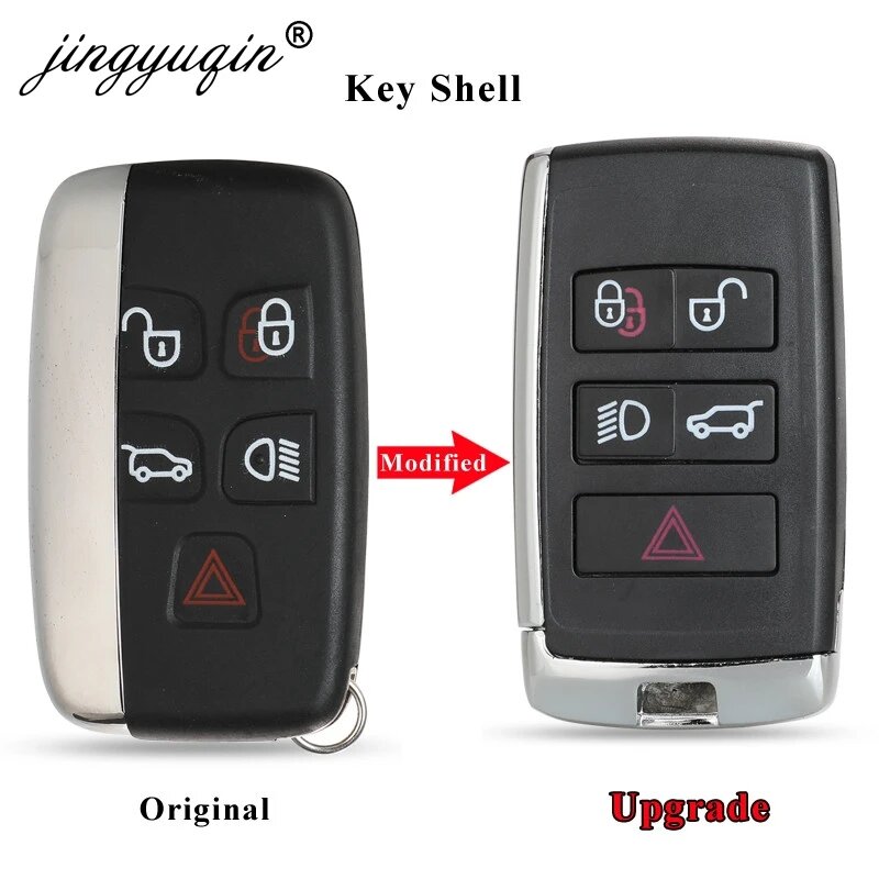 Jingyuqin обновленный дистанционный чехол для ключей Fob для Land Rover Range Rover LR2 LR4 fit Jaguar F-Pace F-Type XE XF XJ