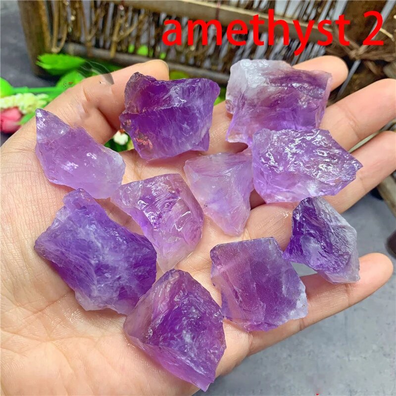 Необработанный кристаллы обсидиан аметист лазурит флюорит Фиолетовый, Light Amethyst
