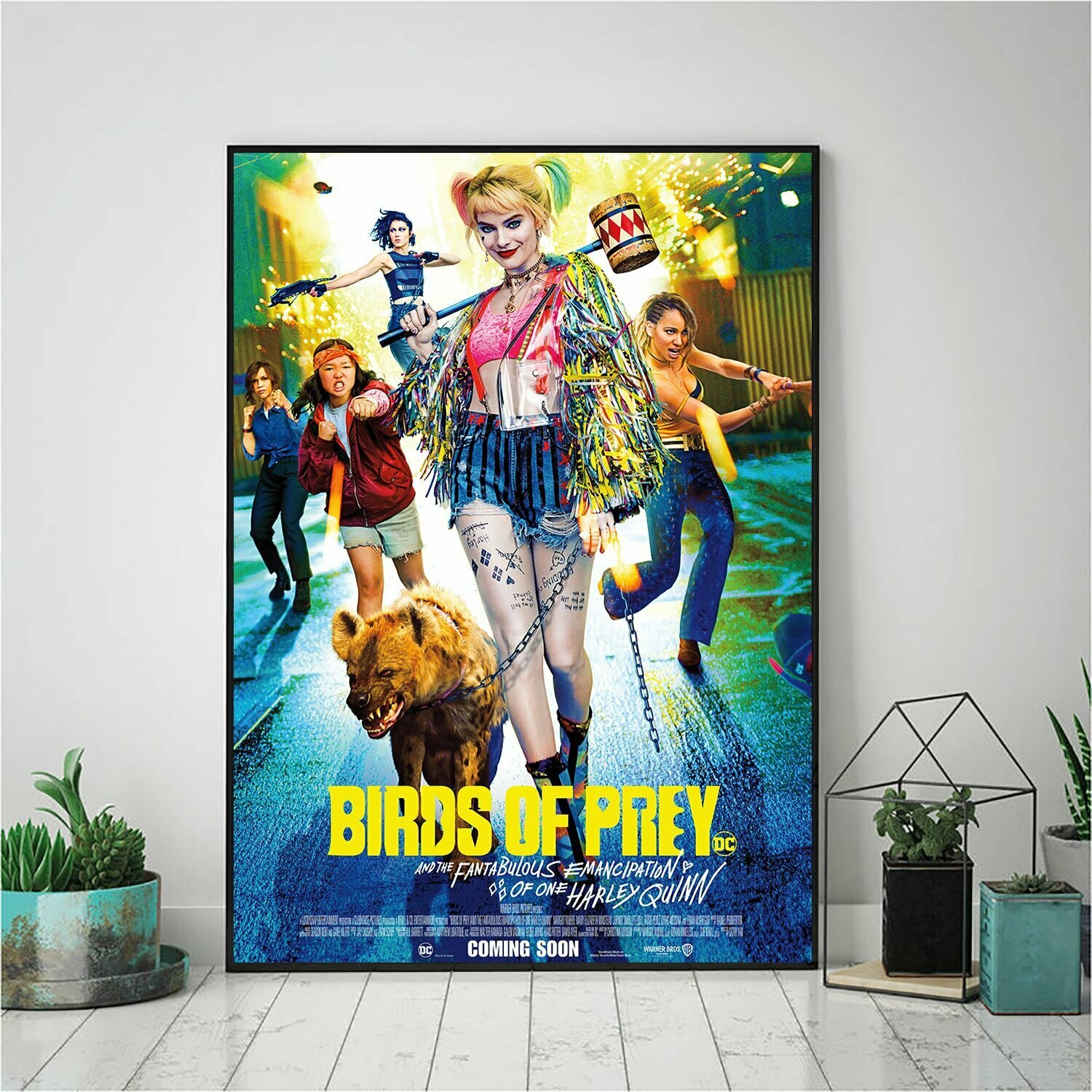 Плакат, постер Birds of Prey Harley Quinn, Хищные Птицы Харли Квинн на холсте, размер 21х30см