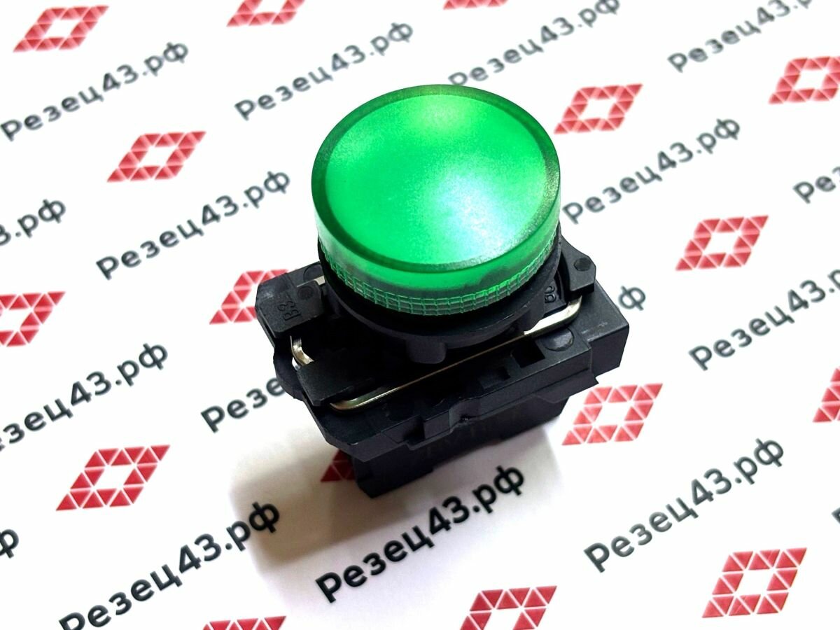 Индикатор светодиодный пластиковый КМЕ-ОЛ зеленый 24В AC/DC IP68