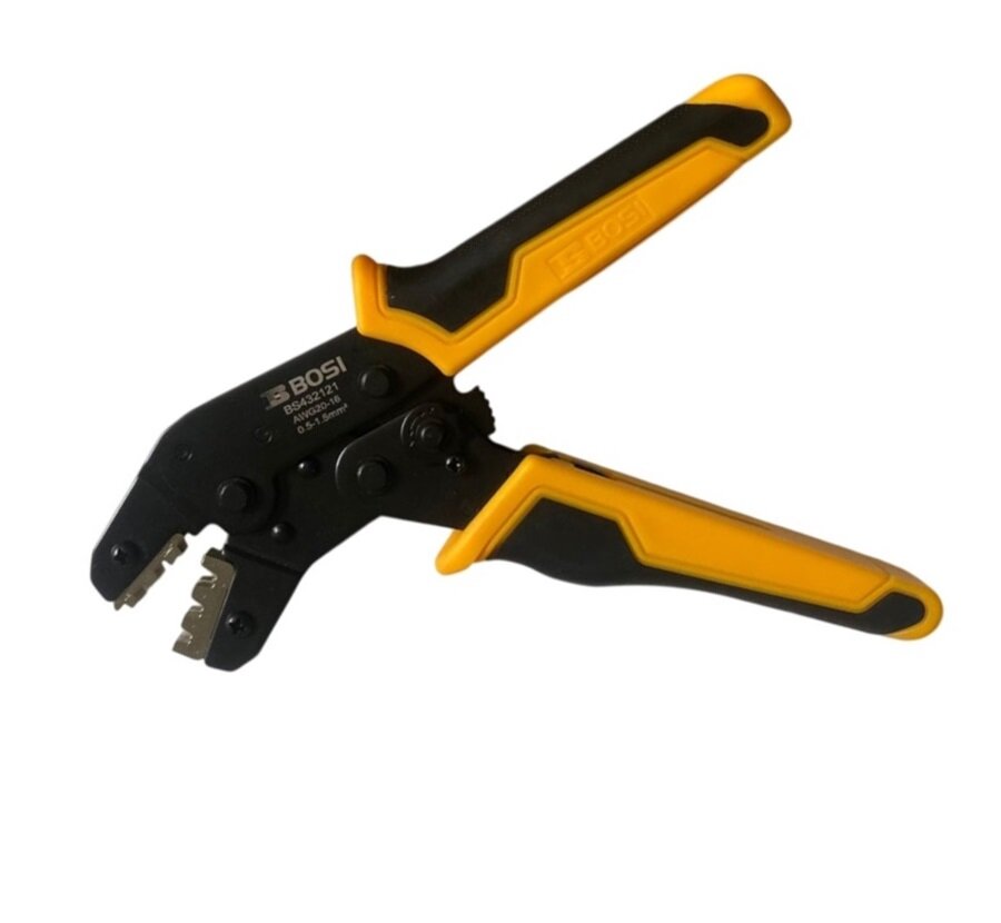 Пресс клещи (кримпер) BOSI BS432121для обжима клемм, провод диаметром 0.5-1.5мм2