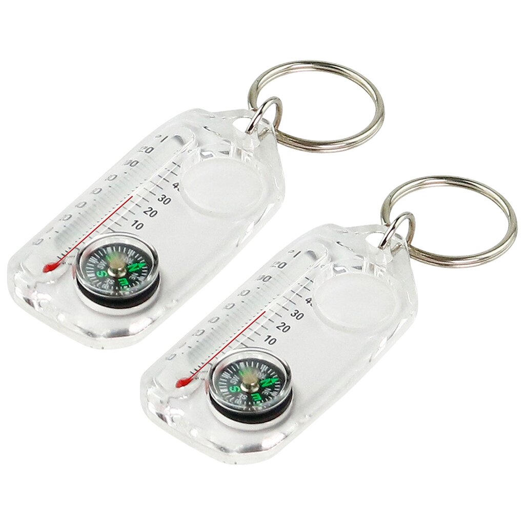 Компас-брелок с термометром, компактное оборудование
