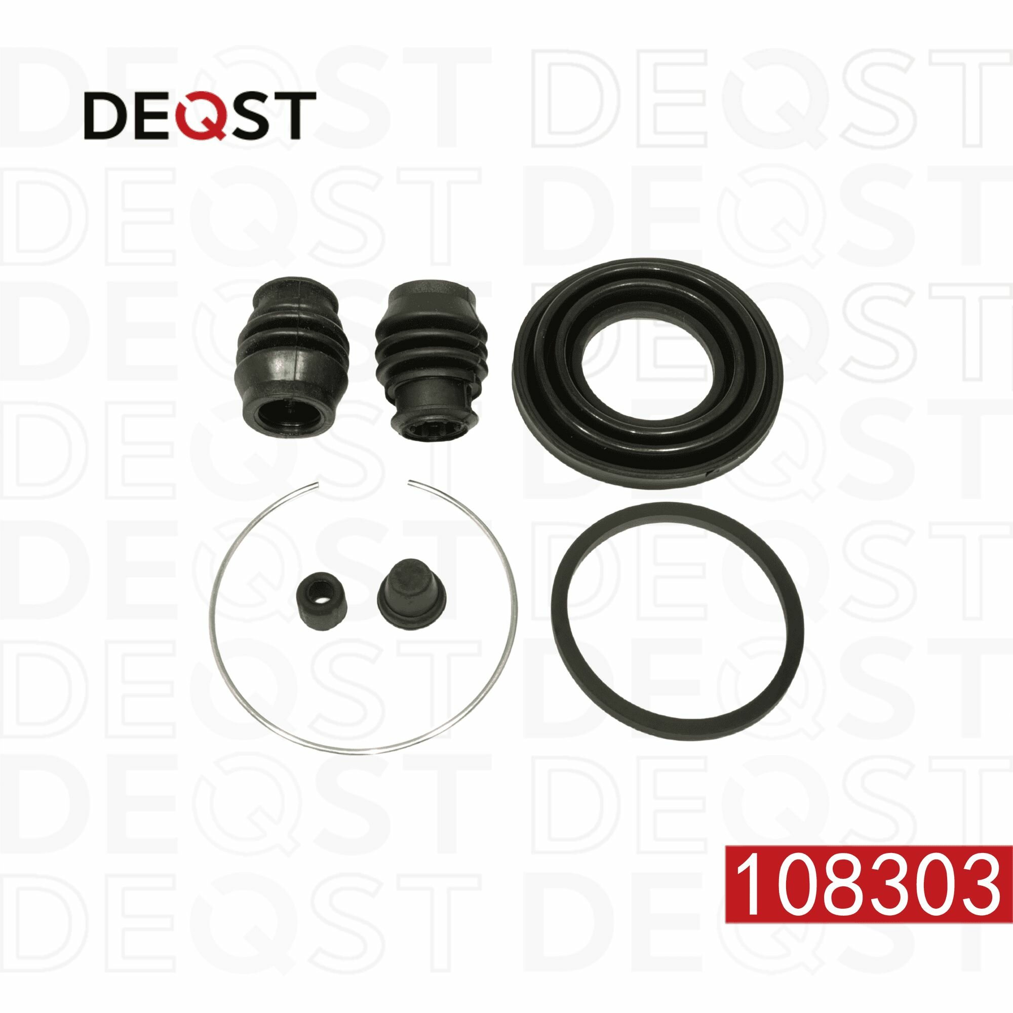 Ремкомплект суппорта Deqst 108303 заднегим Subaru Forester (SF/SG) (98-08), Impreza (GC/GD) (98-09), Legacy 3-4 (98-09