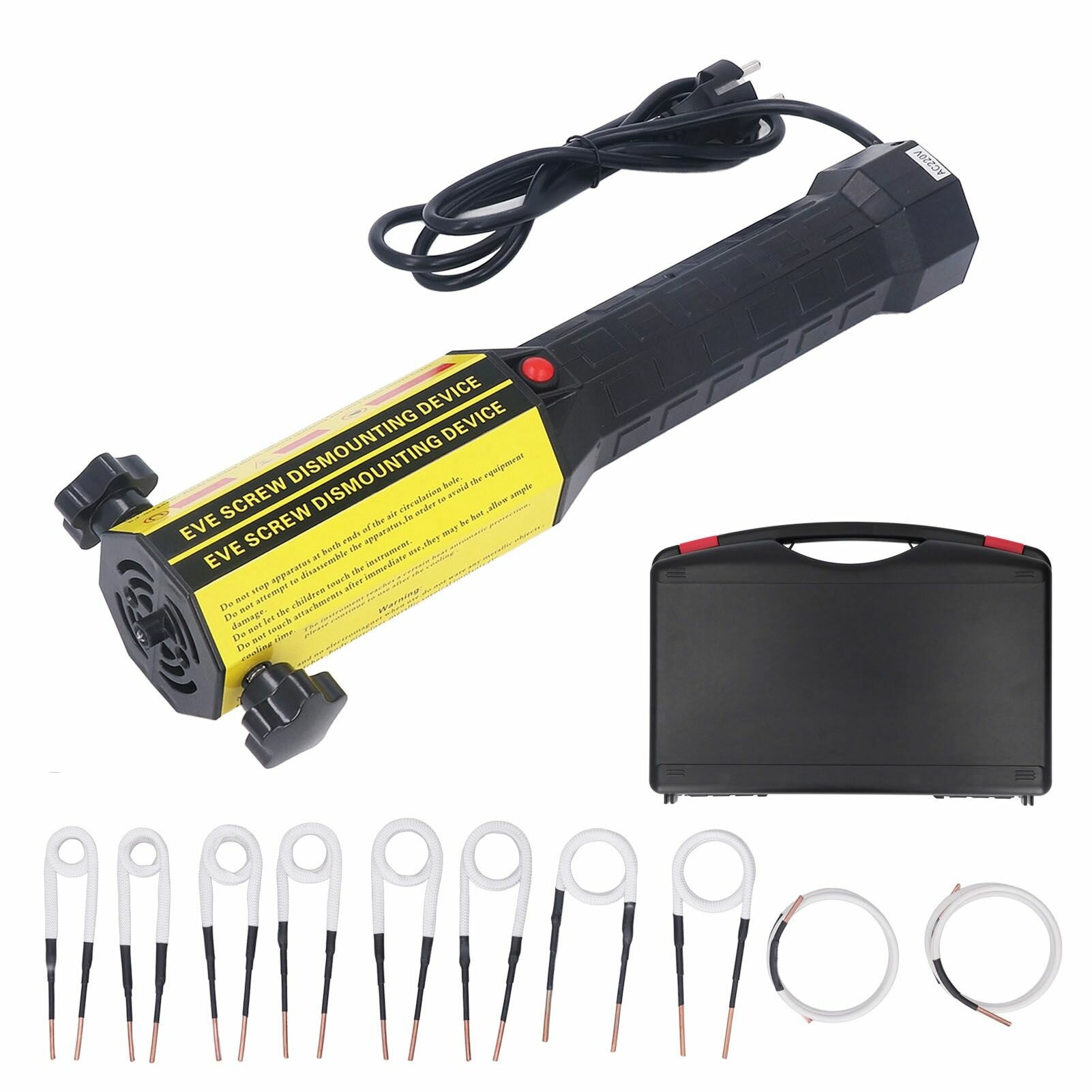 Индукционный нагреватель 10 катушек со светодиодом 220В