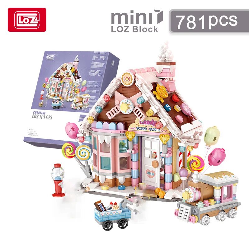 LOZ Mini Candy House, 781 деталей, Цвет: With box1