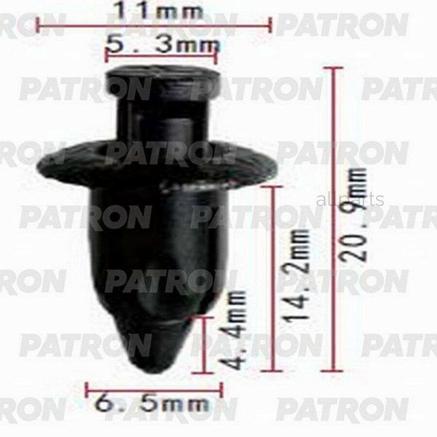 PATRON P371013 клипса пластмассовая