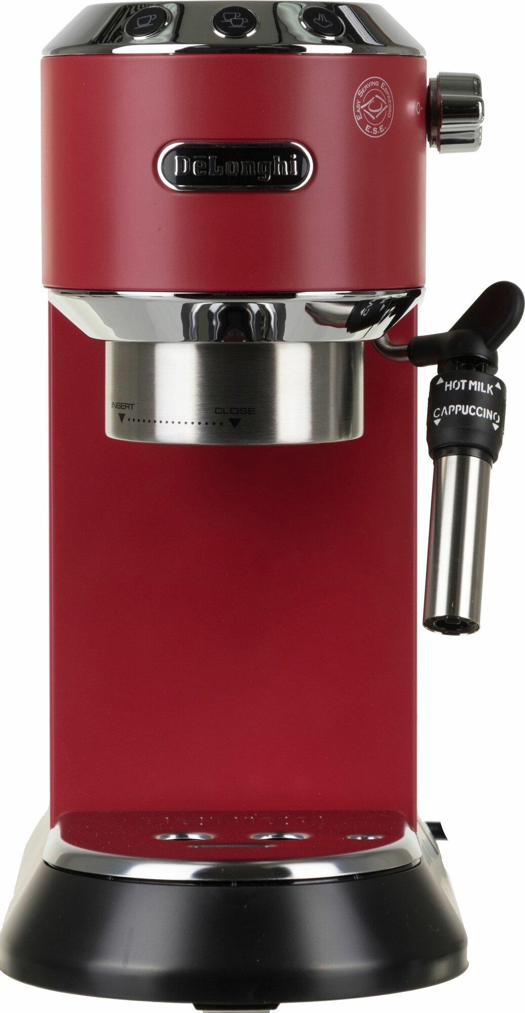 Кофеварка рожковая DeLonghi EC685, с капучинатором, 1350 Вт, красная