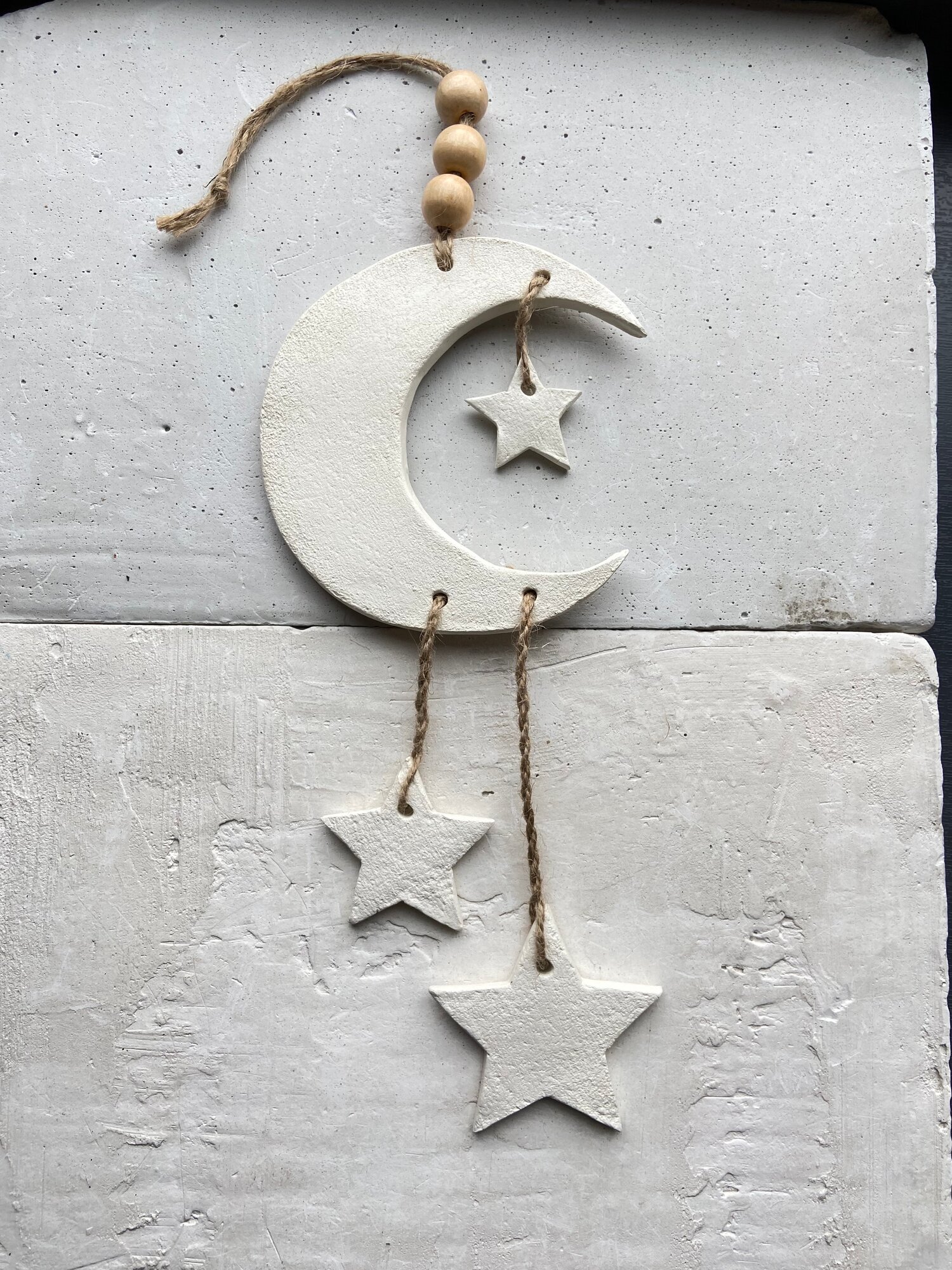 Настенное панно GREAT CREATE, для детской и дома, скандинавский стиль, глина, дерево, джут, в подарочной упаковке