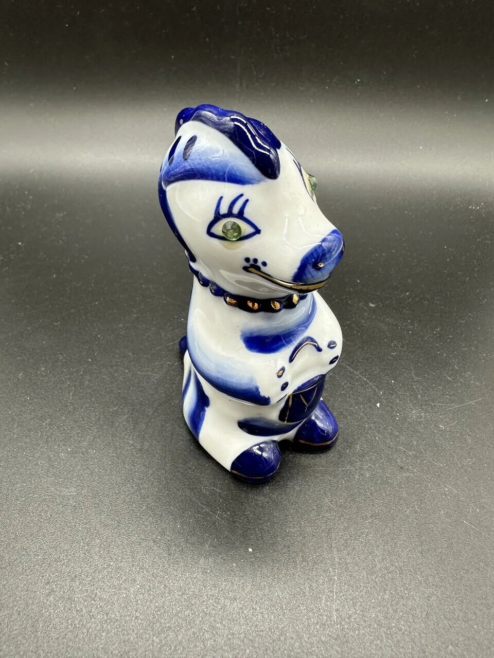 Статуэтка Дракончик Гжель Фарфор винтажная