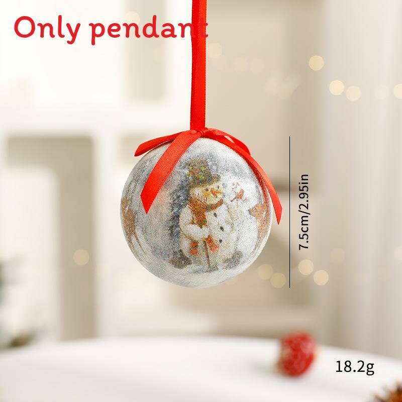 Подвеска из пенопласта с новогодним узором снеговик олень, праздничный сезон