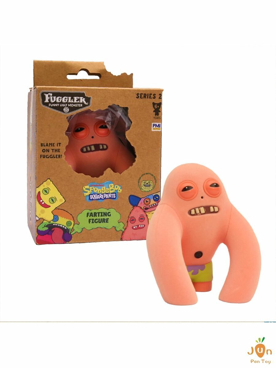 Фагглер Spin Master Fuggler Series 2 Farting Patrick / Детская интерактивная игрушка Патрик, издающая звук пердежа, подходит для детей от 6 лет и старше